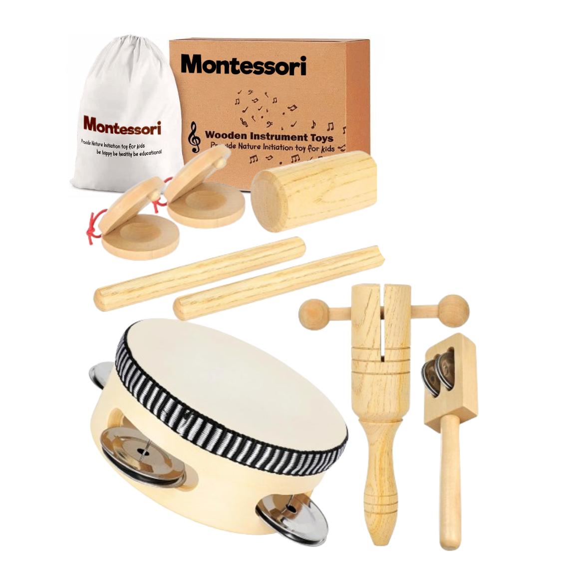Montessori Music Instruments With Bag Project Montessori