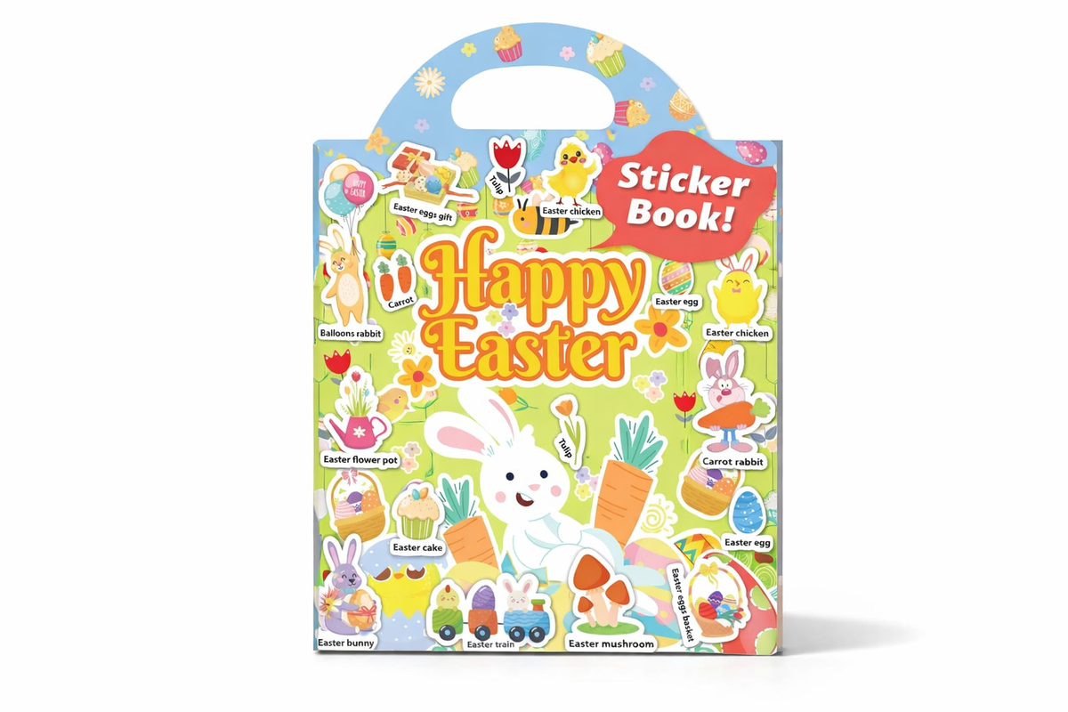 Montessori Easter Sticker Book – Reusable Creative Activity for Kids ...